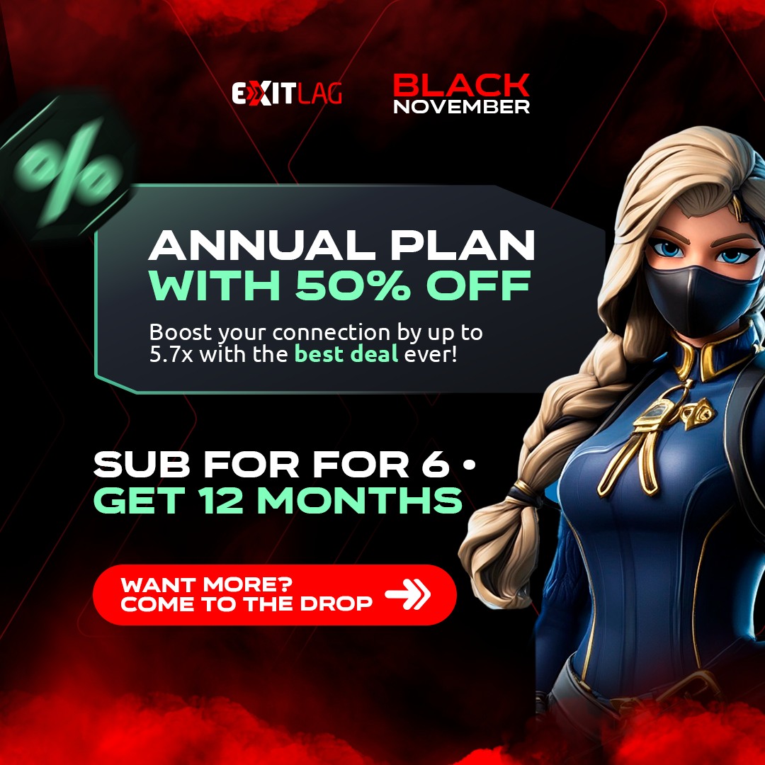 Últimos dias! ExitLag com incríveis 50% de desconto durante a Black Friday ⋆ MMORPGBR